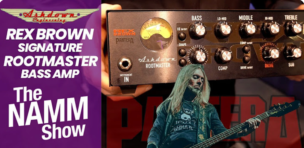 Ashdown x PMT: The Rex Brown RB-800 Steals the Show at NAMM 2025 – Ashdown Engineering