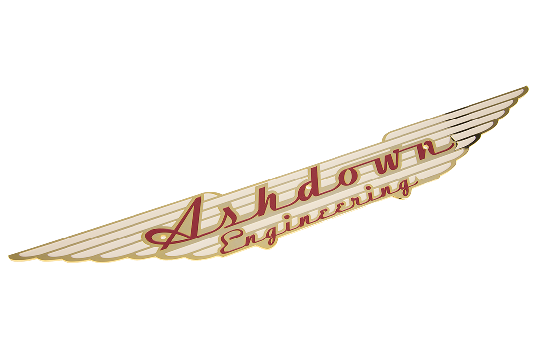 Large Gold Double Wing Logo – Ashdown Engineering